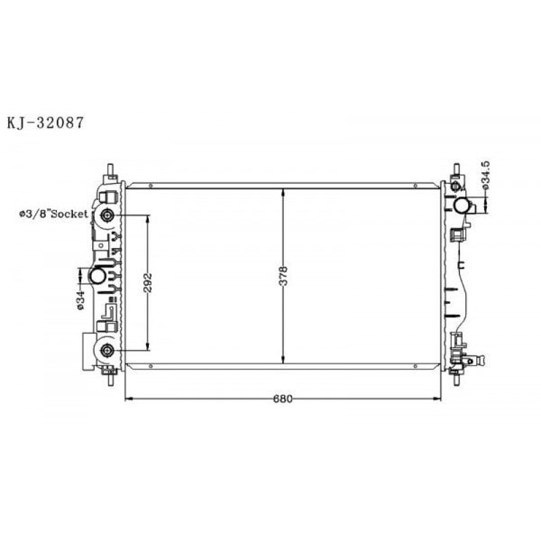 HOLDEN CRUZE 2011~2016 [JH] KJ-32087 - KINGA RADIATORS NZ | Kinga ...