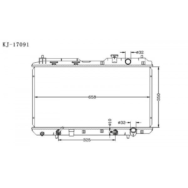 HONDA CRV 1994~2001 [RD1 RD2 RD3] KJ-17091 - KINGA RADIATORS NZ | Kinga ...
