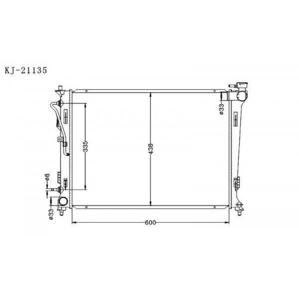 KIA CERATO FORTE 2007~ [J3] KJ-21135 - KINGA RADIATORS NZ | Kinga ...