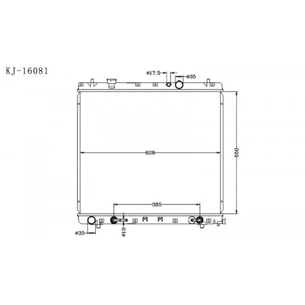 MAZDA BONGO MPV, FORD FREDA 1995~2002 KJ-16081 - KINGA RADIATORS NZ ...
