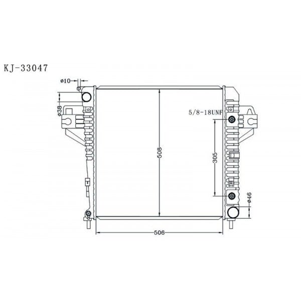 CHRYSLER CHEROKEE 2001~2007 [KJ37] KJ-33047 - KINGA RADIATORS NZ ...
