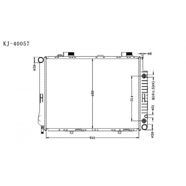 MERCEDES E200 E200CDi 1995~2000 [W210] KJ-40057 - KINGA RADIATORS NZ ...