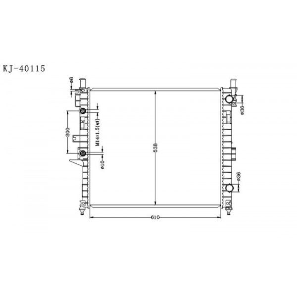MERCEDES ML270 1998~ [W163] KJ-40115 - KINGA RADIATORS NZ | Kinga ...