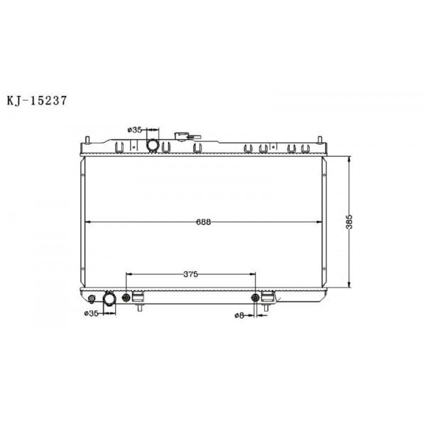 NISSAN SENTRA SUNNY 2000~2012 [B15 B16] KJ-15237 - KINGA RADIATORS NZ ...