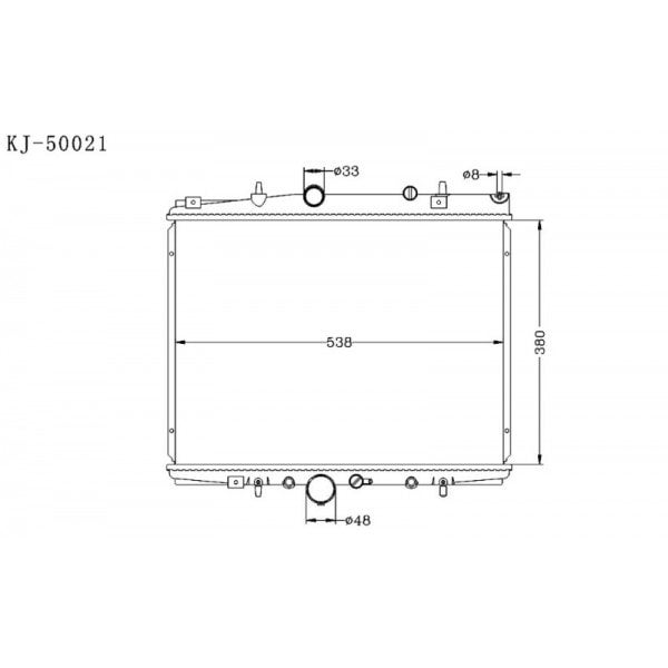 PEUGEOT 406 607 CITROEN C5 1999~2005 KJ-50021 - KINGA RADIATORS NZ ...