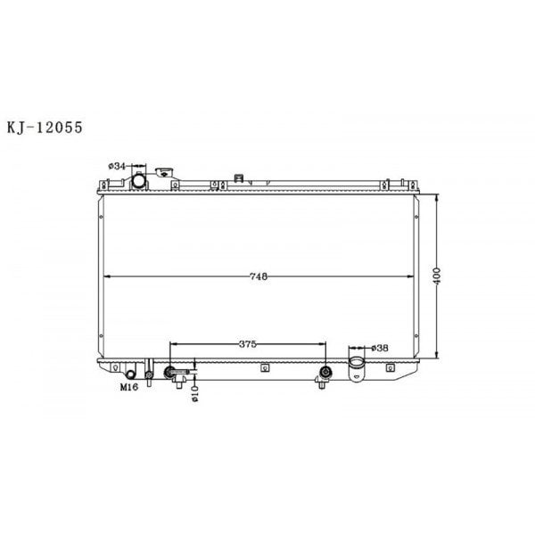 TOYOTA ARISTO LEXUS GS300 JZS160 1997~2005 KJ-12055 - Kinga Radiators ...