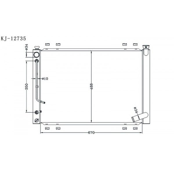 TOYOTA ARRIER LEXS RX 2007~2012 [ACU30] KJ-12735 - KINGA RADIATORS NZ ...
