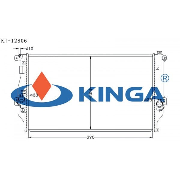 Toyota RAV4 (2005-2012) Radiator KJ-12811 | Kinga Radiators NZ | Kinga ...