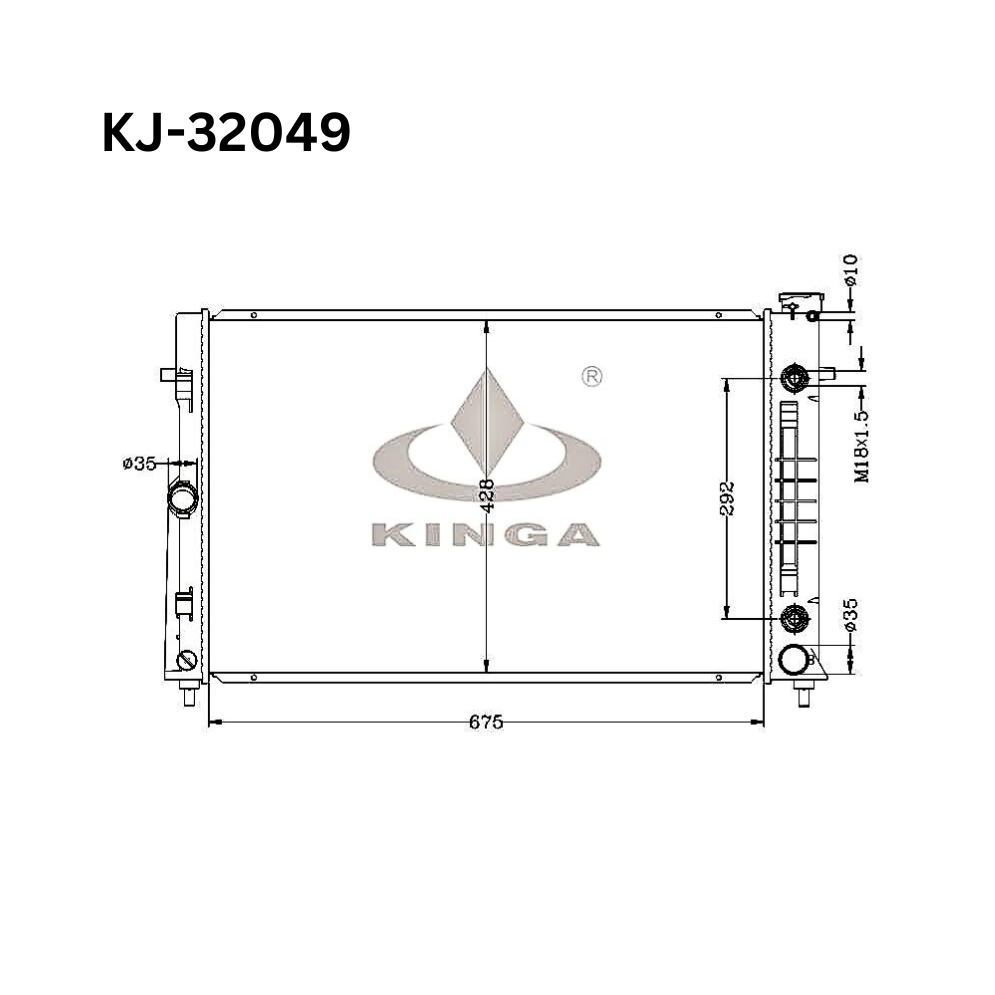 HOLDEN COMMODORE 2004~2006 V8 [VZ] - KJ-32049 - KINGA RADIATORS NZ ...